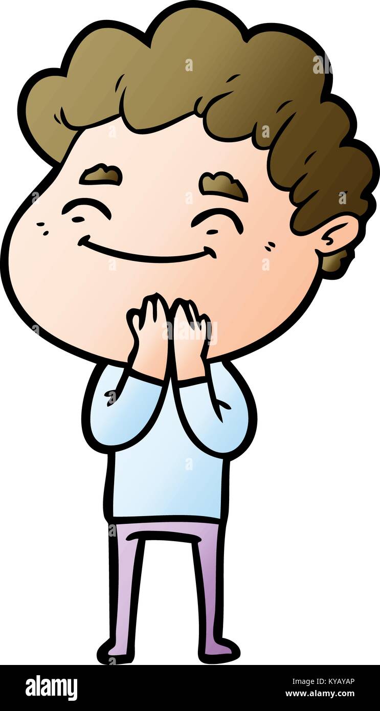 cartoon friendly man Stock Vector Image & Art - Alamy