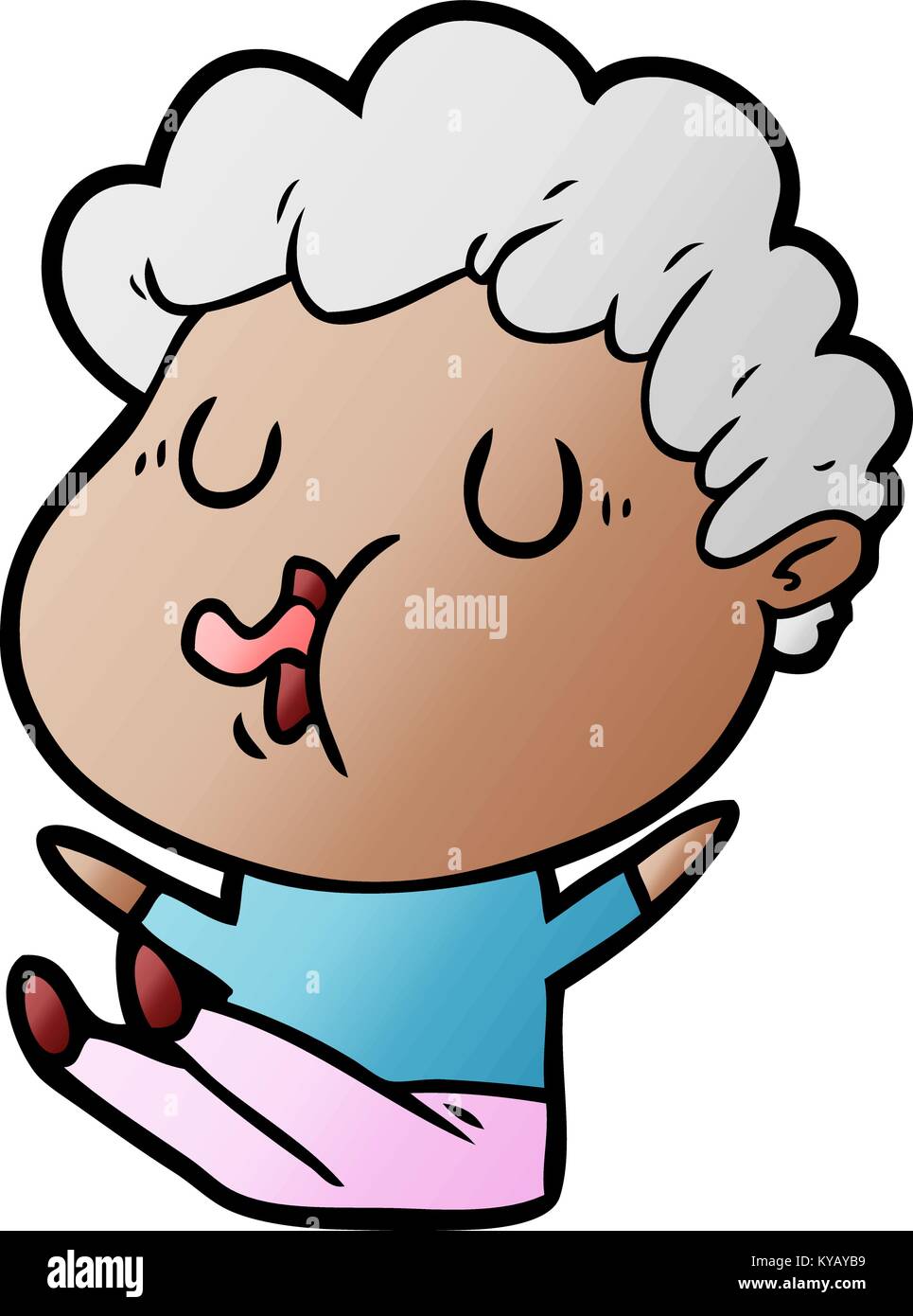 cartoon man singing Stock Vector Image & Art - Alamy