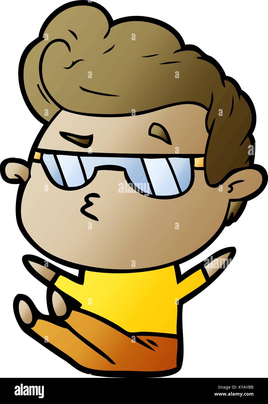 cartoon cool guy Stock Vector Image & Art - Alamy