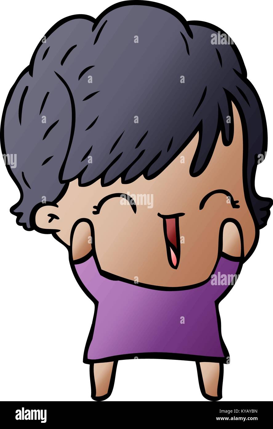 cartoon laughing woman Stock Vector Image & Art - Alamy