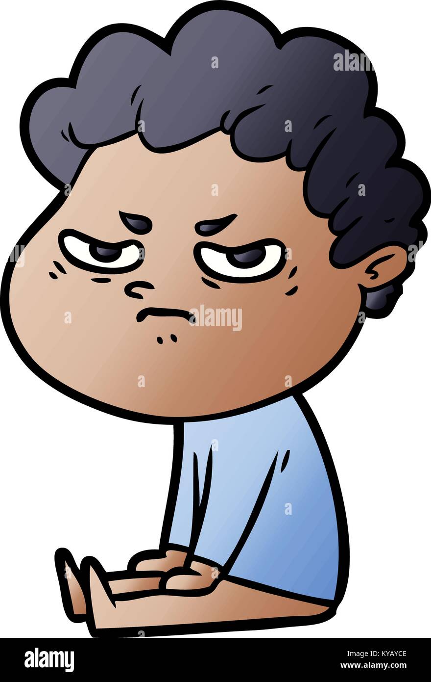 cartoon angry man Stock Vector Image & Art - Alamy