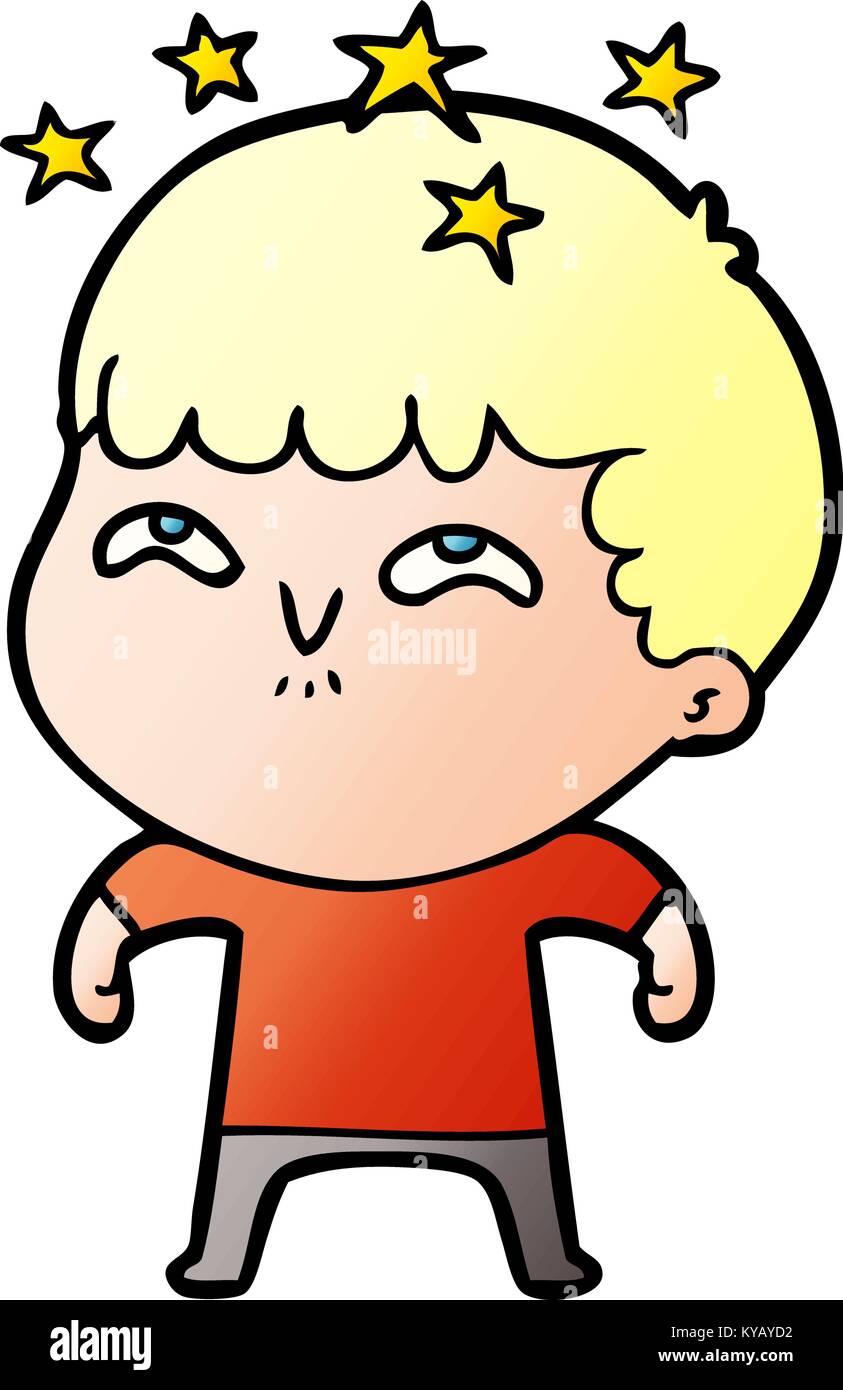 cartoon amazed boy Stock Vector Image & Art - Alamy