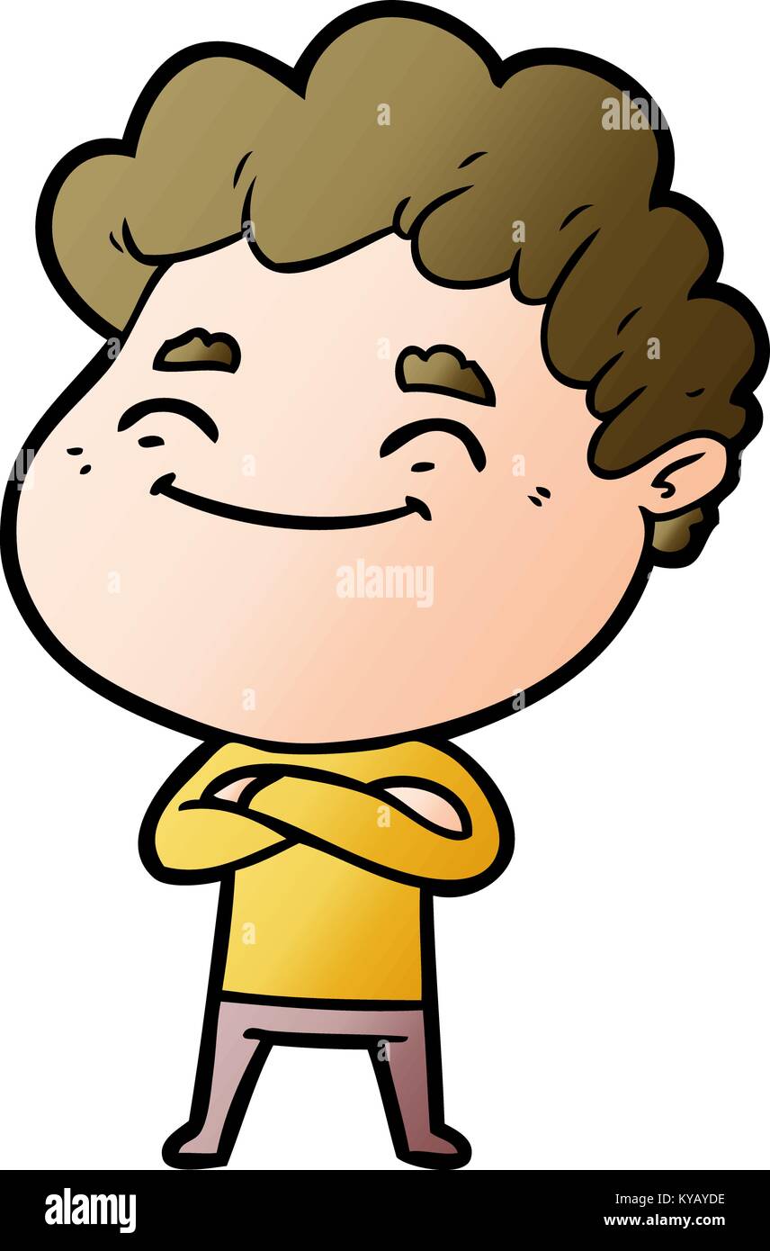 cartoon friendly man Stock Vector Image & Art - Alamy