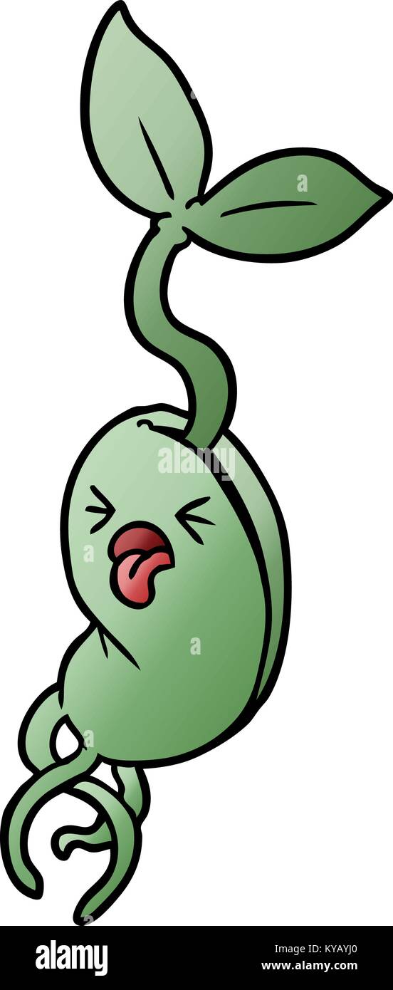 cartoon sprouting seedling Stock Vector Image & Art - Alamy