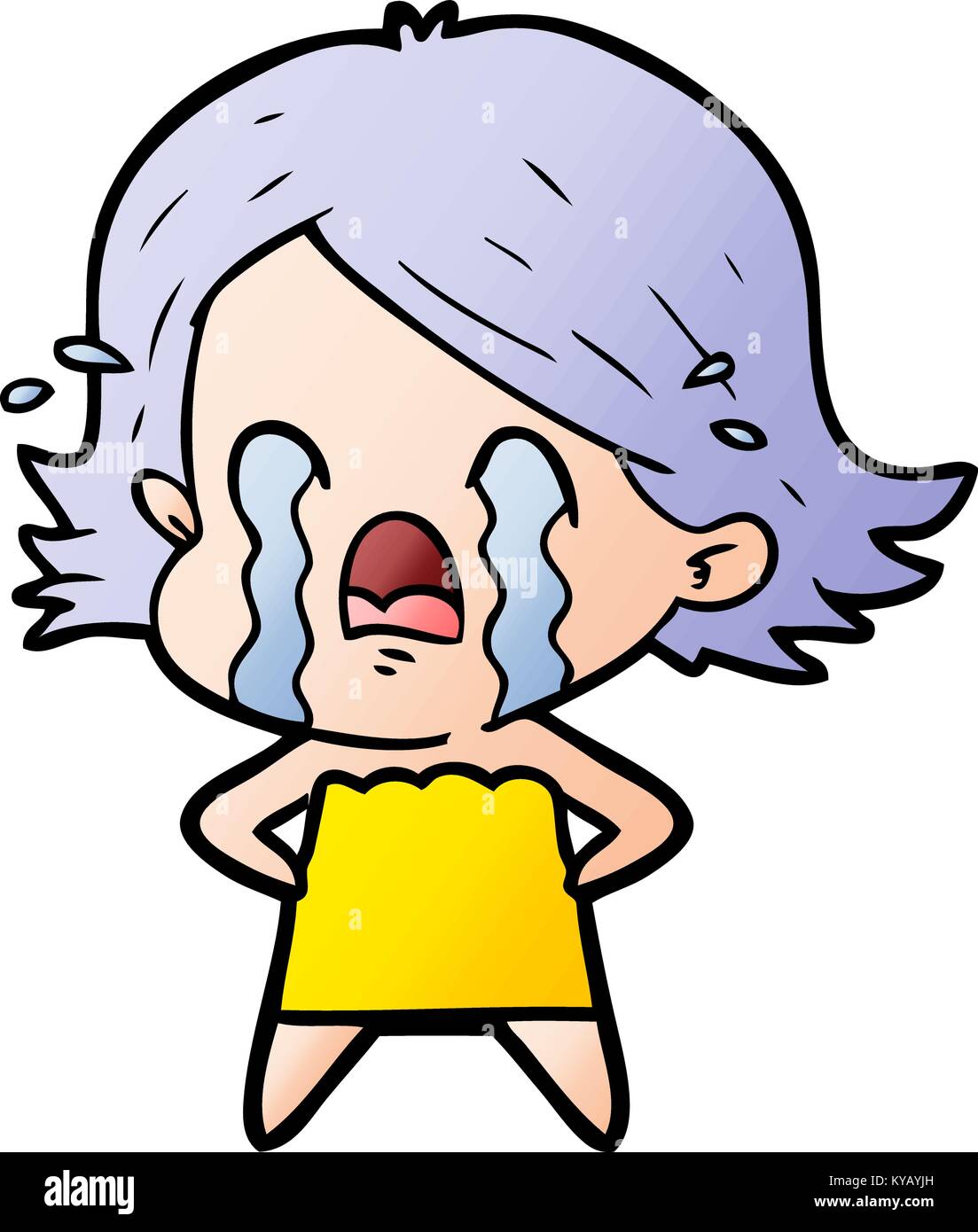 cartoon woman crying Stock Vector Image & Art - Alamy