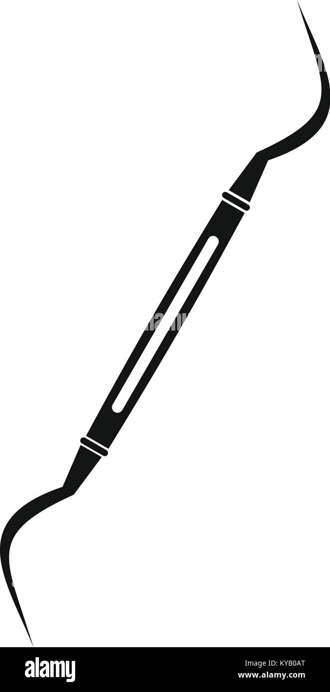 Dental instrument, probe icon. Simple illustration of dental instrument ...