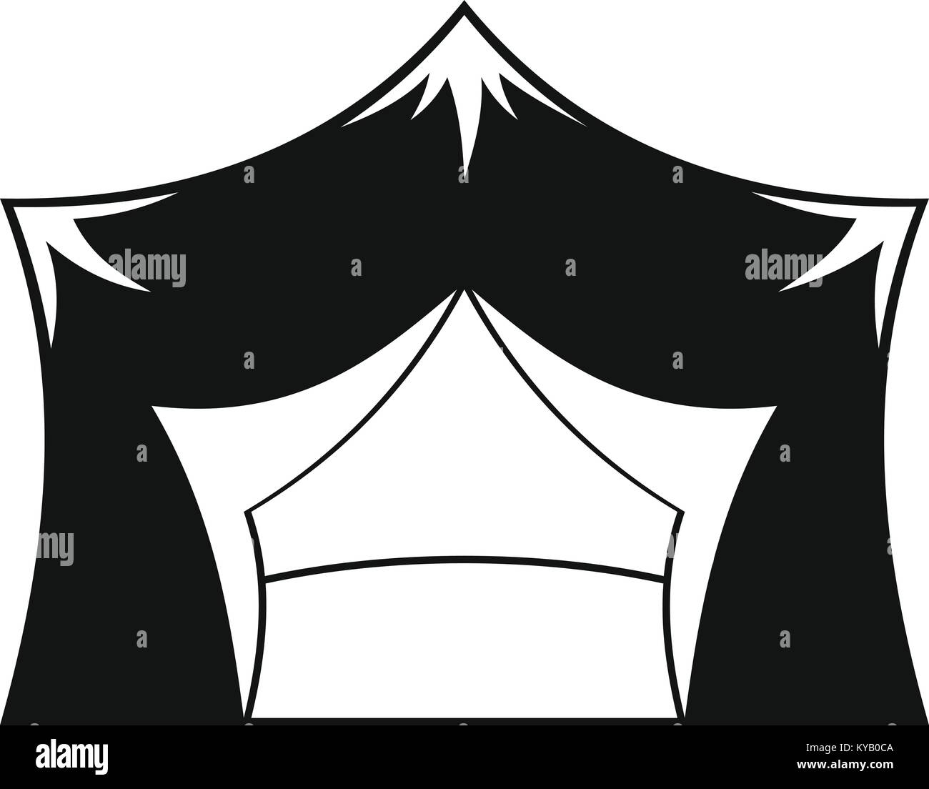 Awning tent icon. Simple illustration of awning tent vector icon for ...