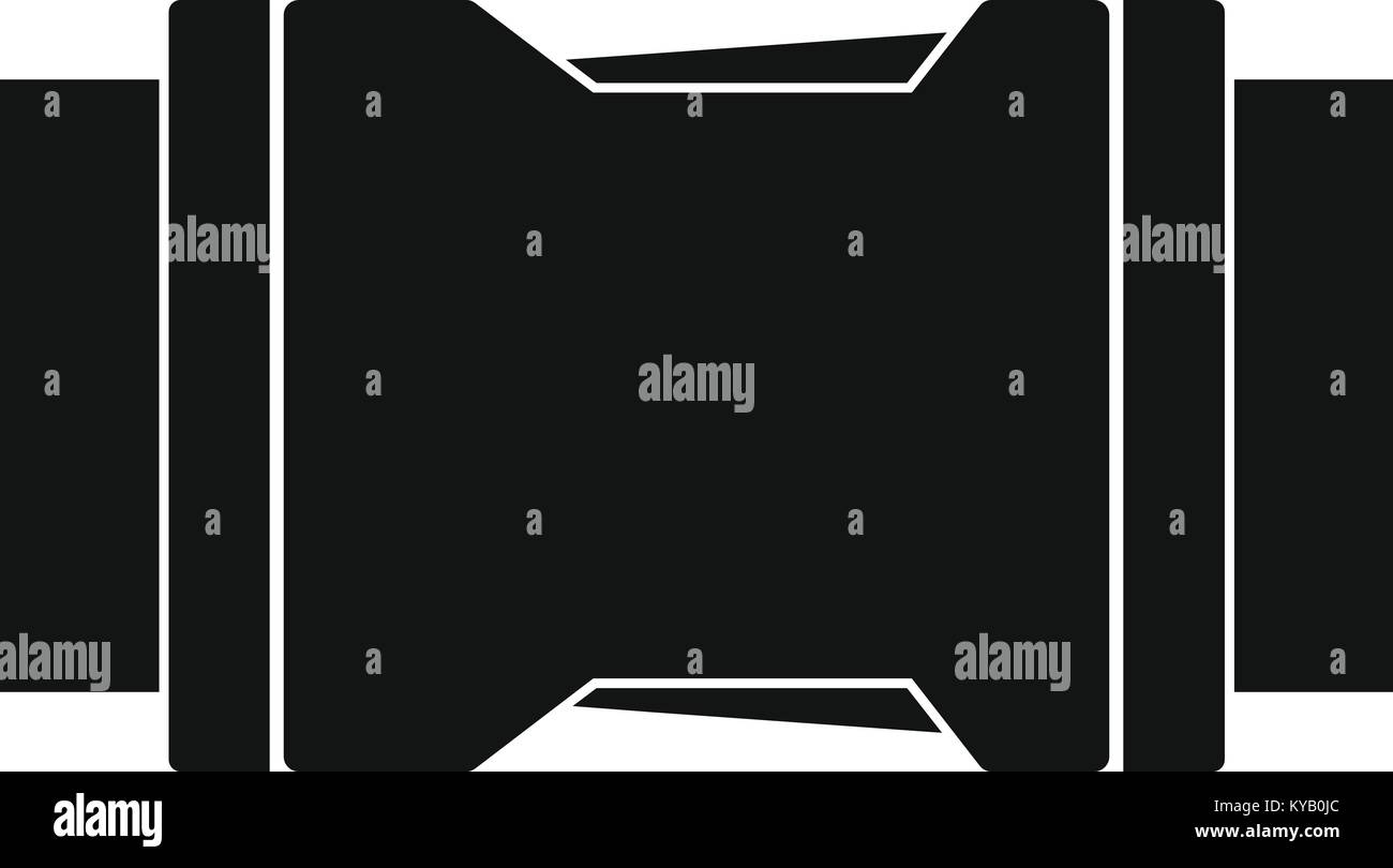 Side release buckle icon. Simple illustration of side release buckle ...