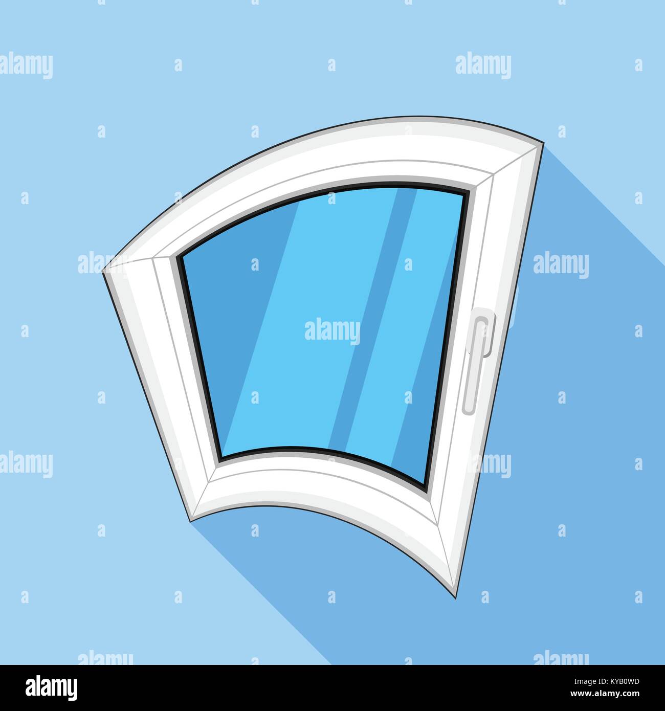 Curved glass facade Stock Vector Images - Alamy