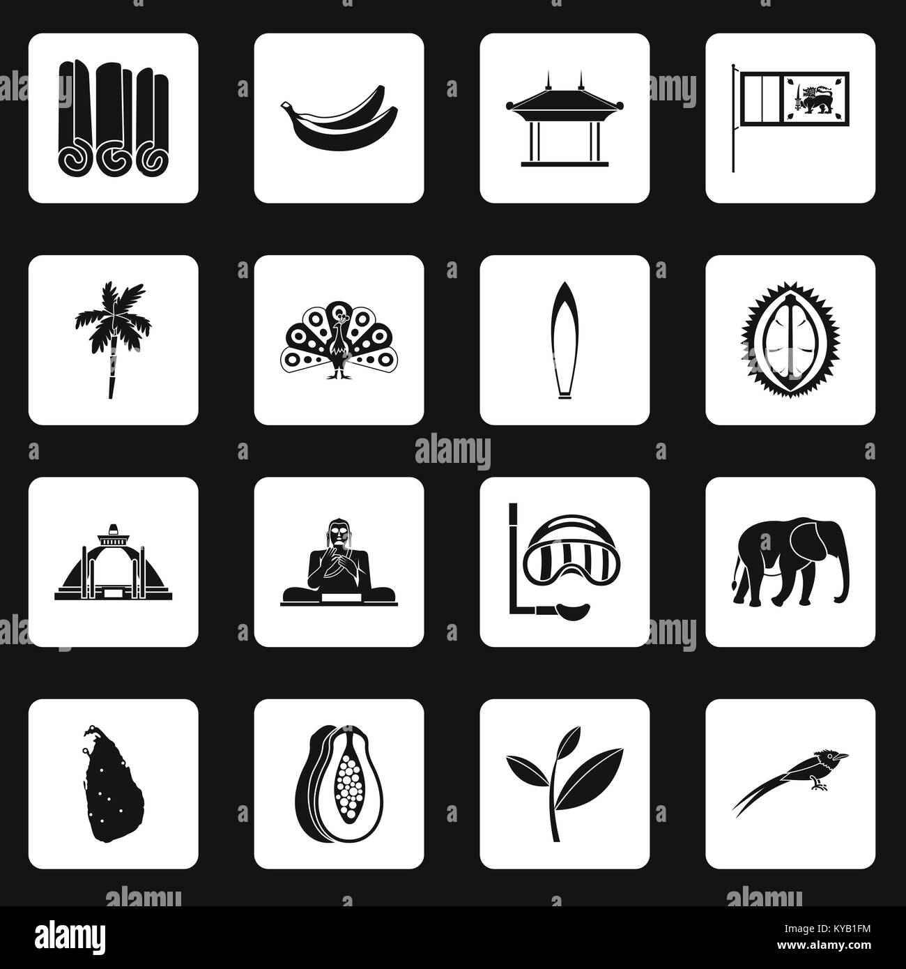 National symbols flag sri lanka High Resolution Stock Photography and ...