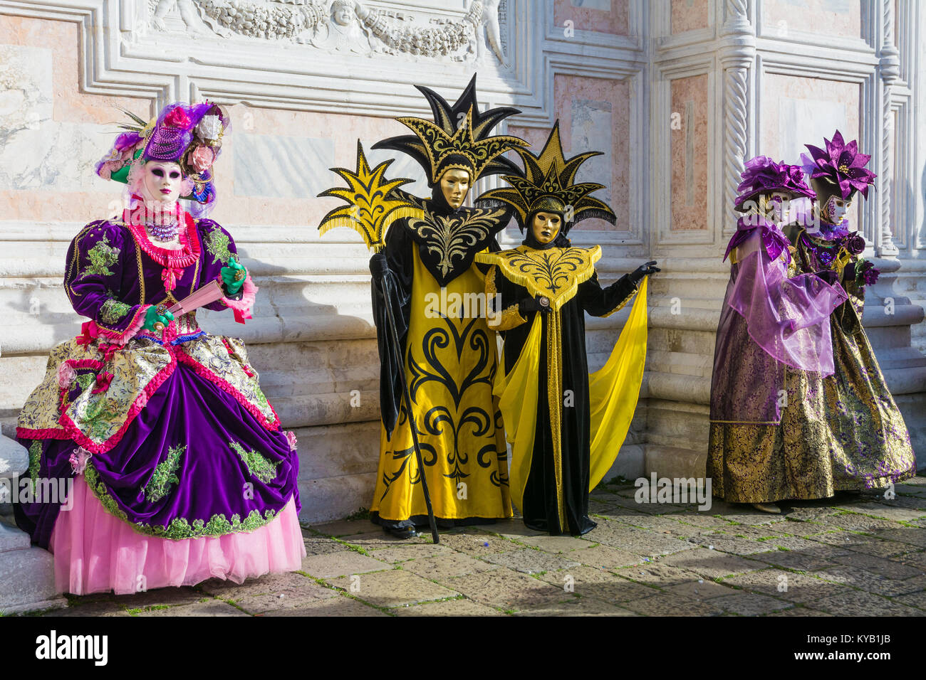 Carnival masks in Venice. The Carnival of Venice is a annual festival ...