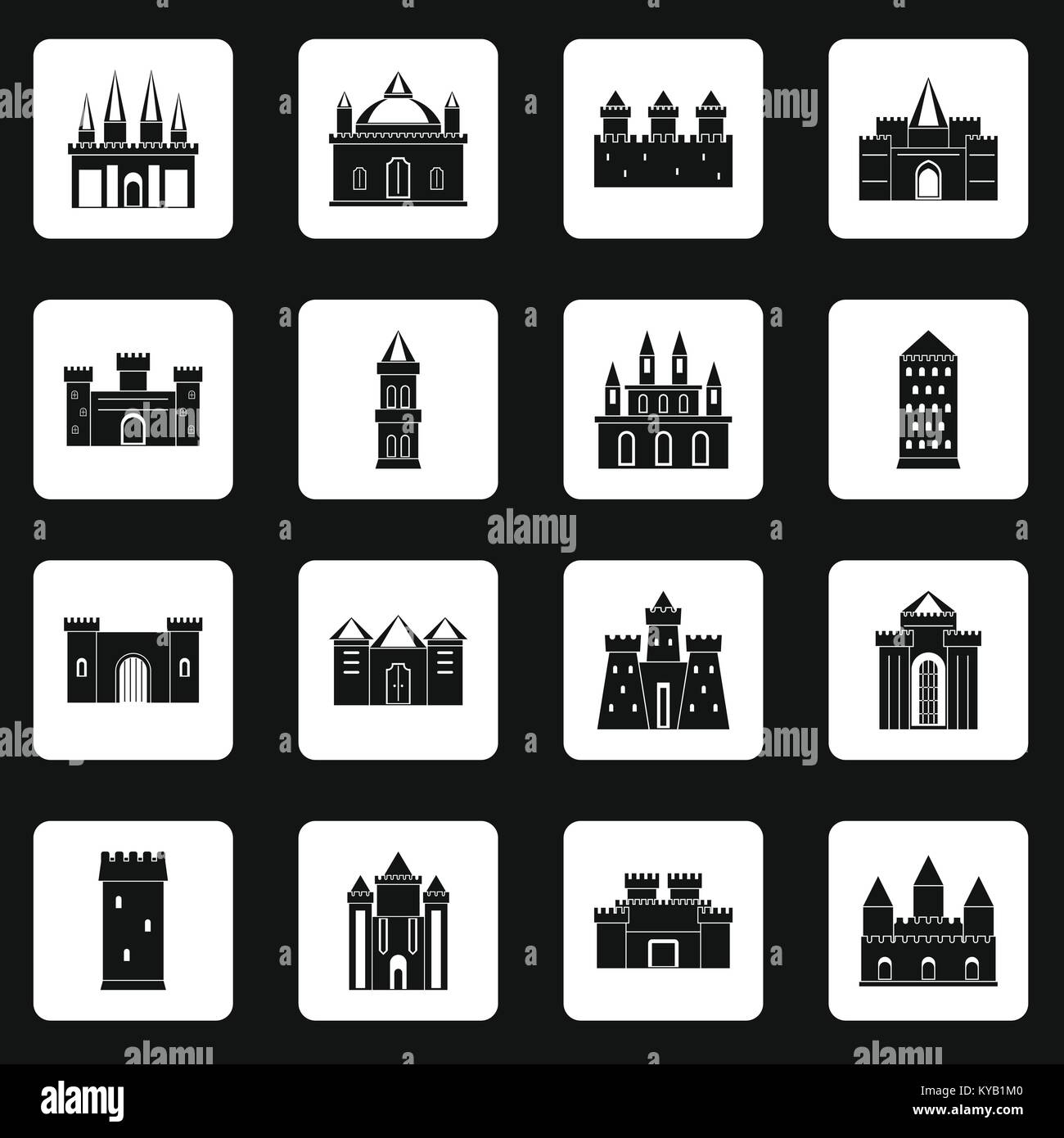 Stone towers background Stock Vector Images - Alamy