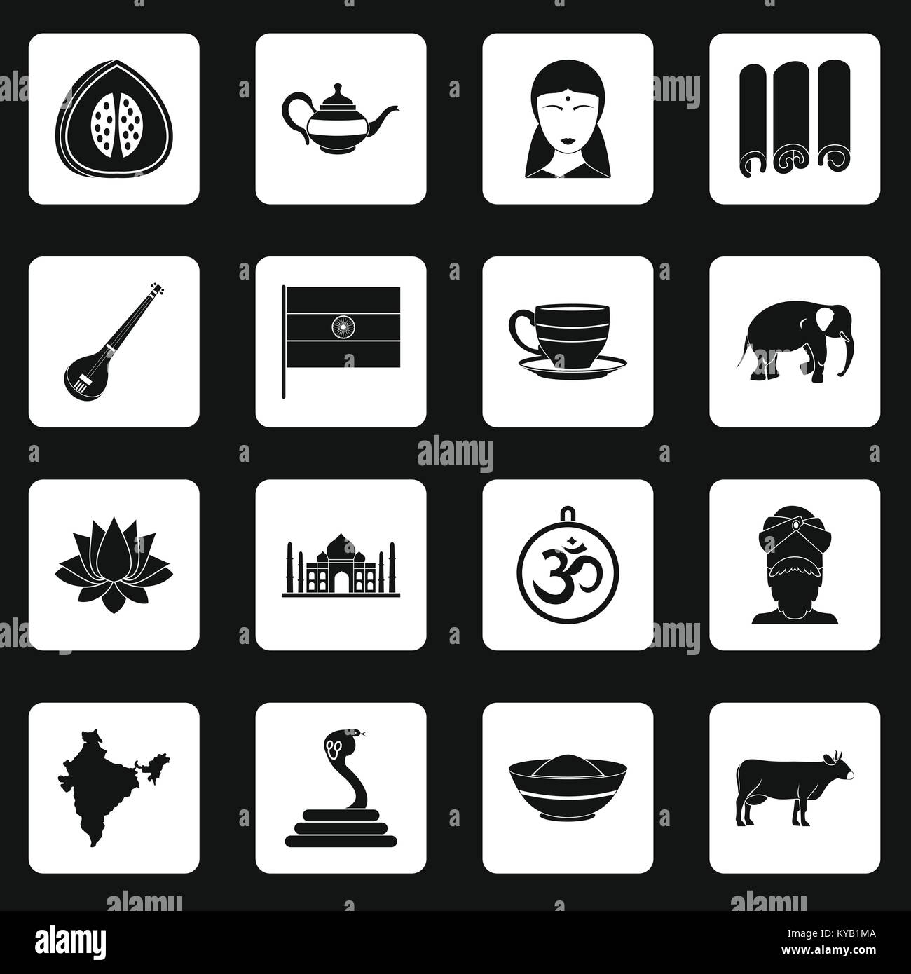 Beautiful indian cow Stock Vector Images - Alamy