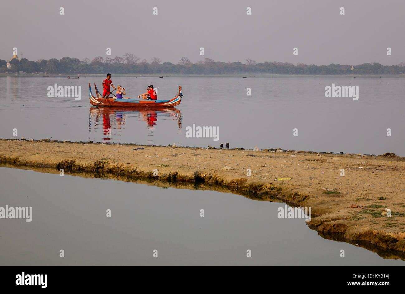 Ayeyarwady river wooden boat hi-res stock photography and images - Alamy