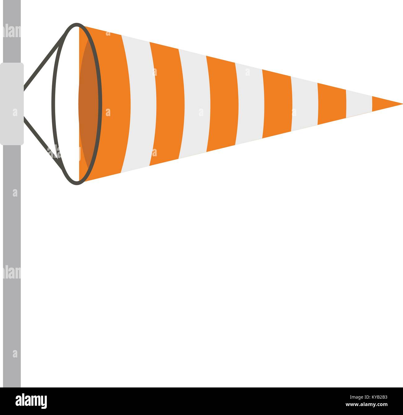 Wind direction indicator icon flat isolated on white background vector ...