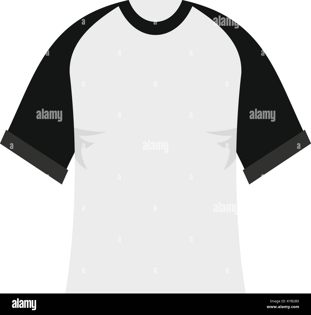 Baseball shirt icon flat isolated on white background vector ...