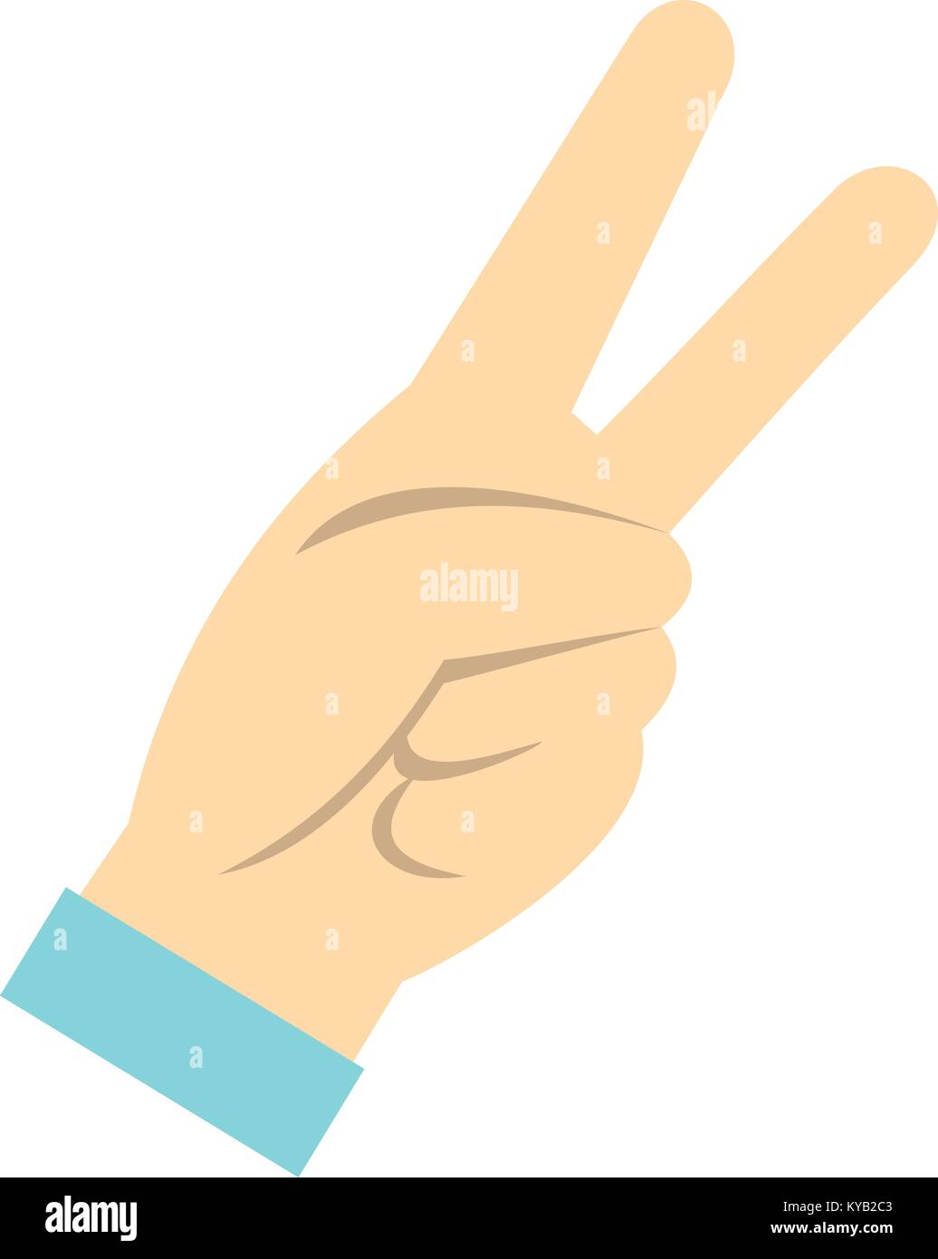 Double middle finger Cut Out Stock Images & Pictures - Alamy