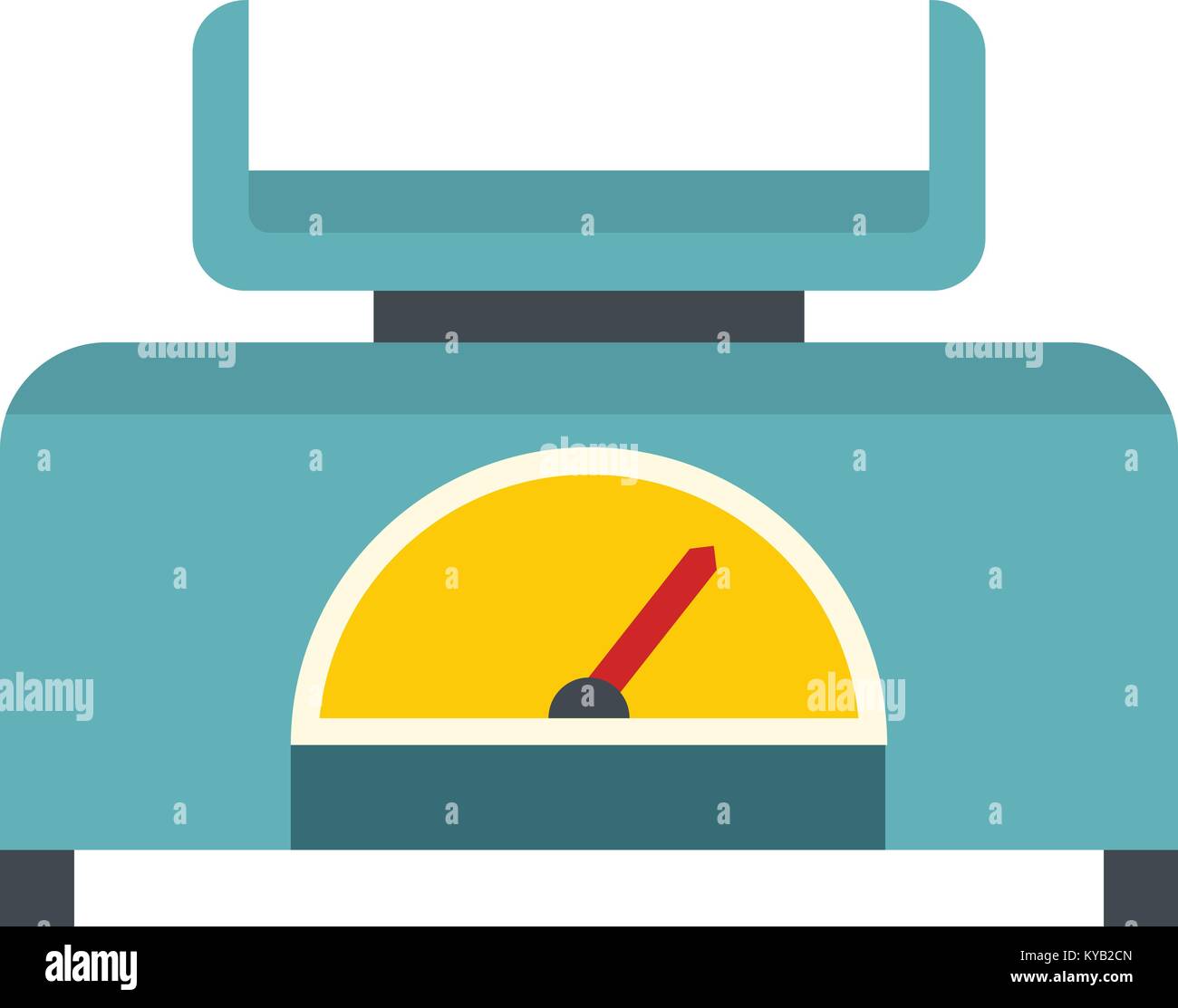 Mechanical scales icon flat isolated on white background vector ...