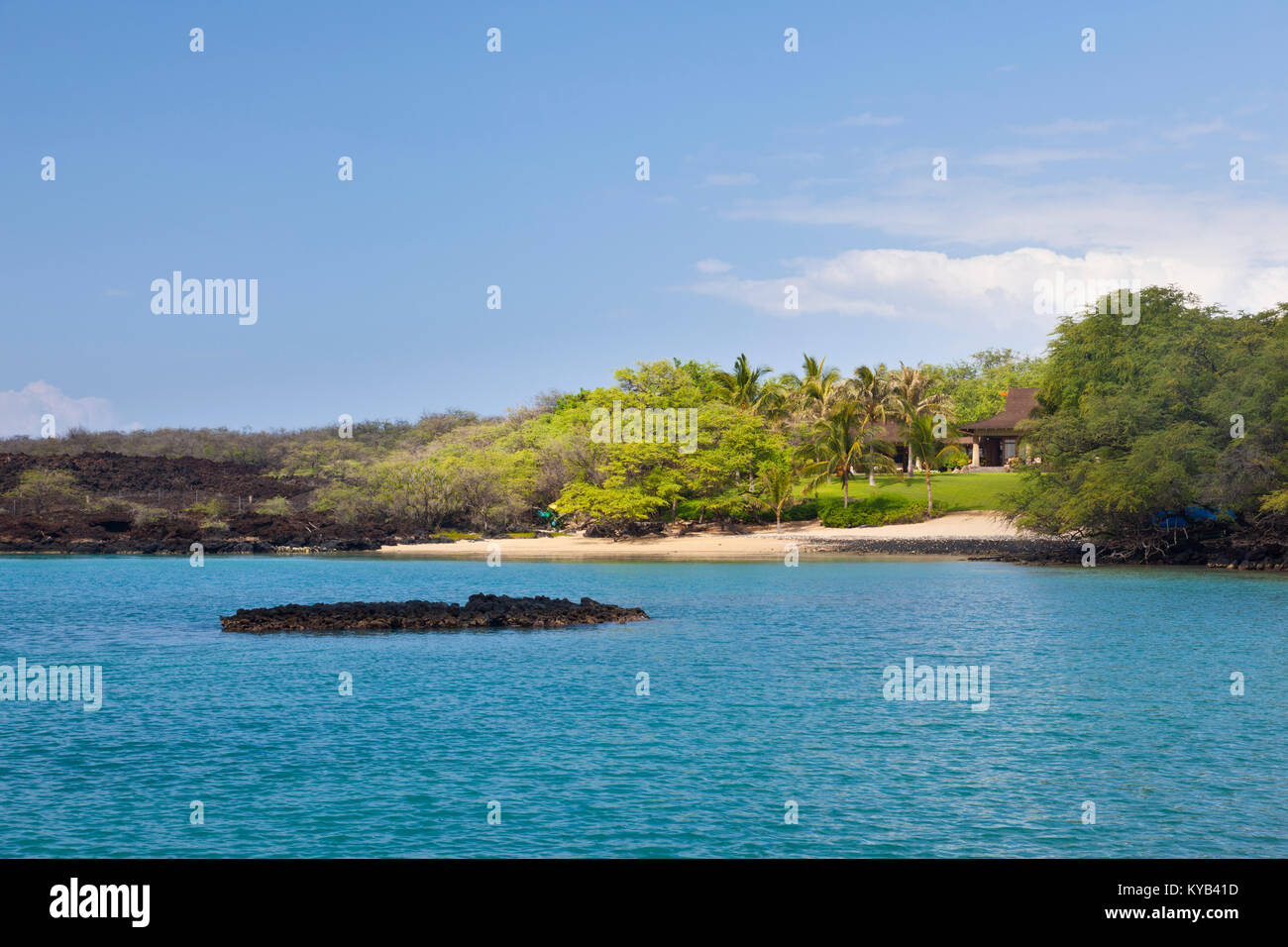 A small and secluded private beach near Makena in Maui, Hawaii. The ...