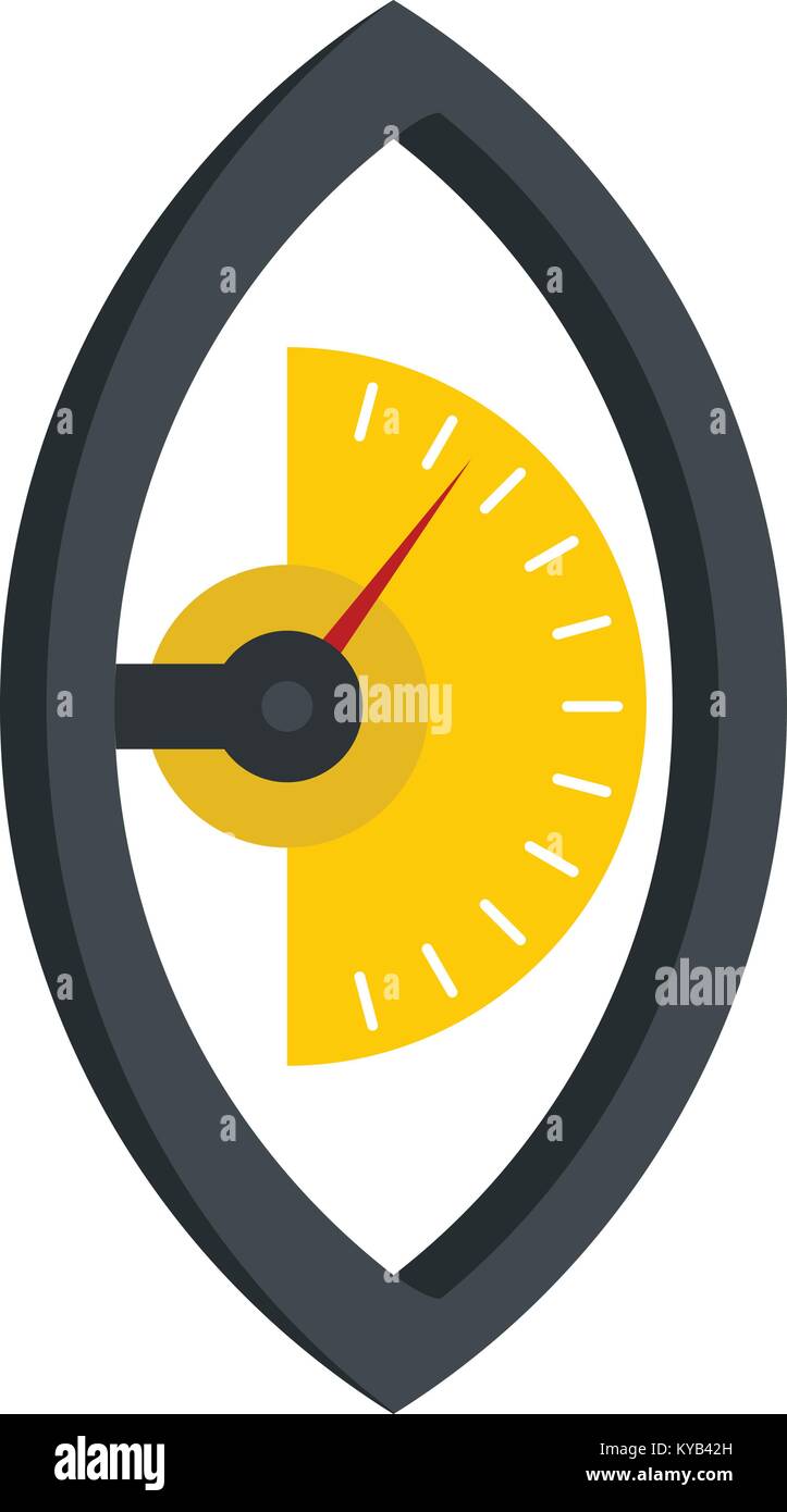 Hand power meter icon flat isolated on white background vector ...
