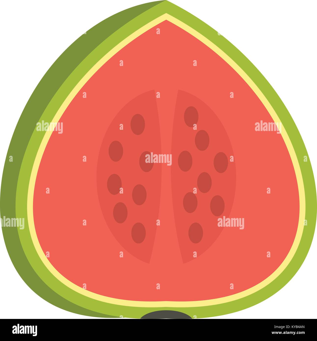 Watermelon icon flat isolated on white background vector illustration ...