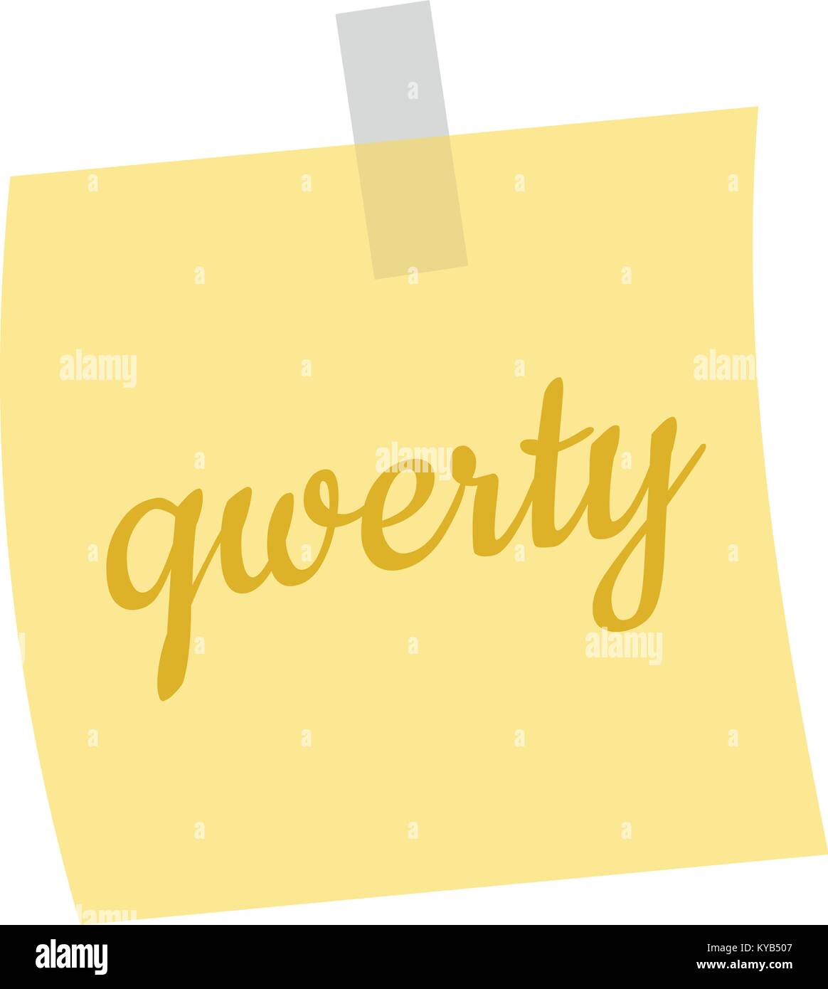 Yellow sheet of paper for notes icon flat isolated on white background ...