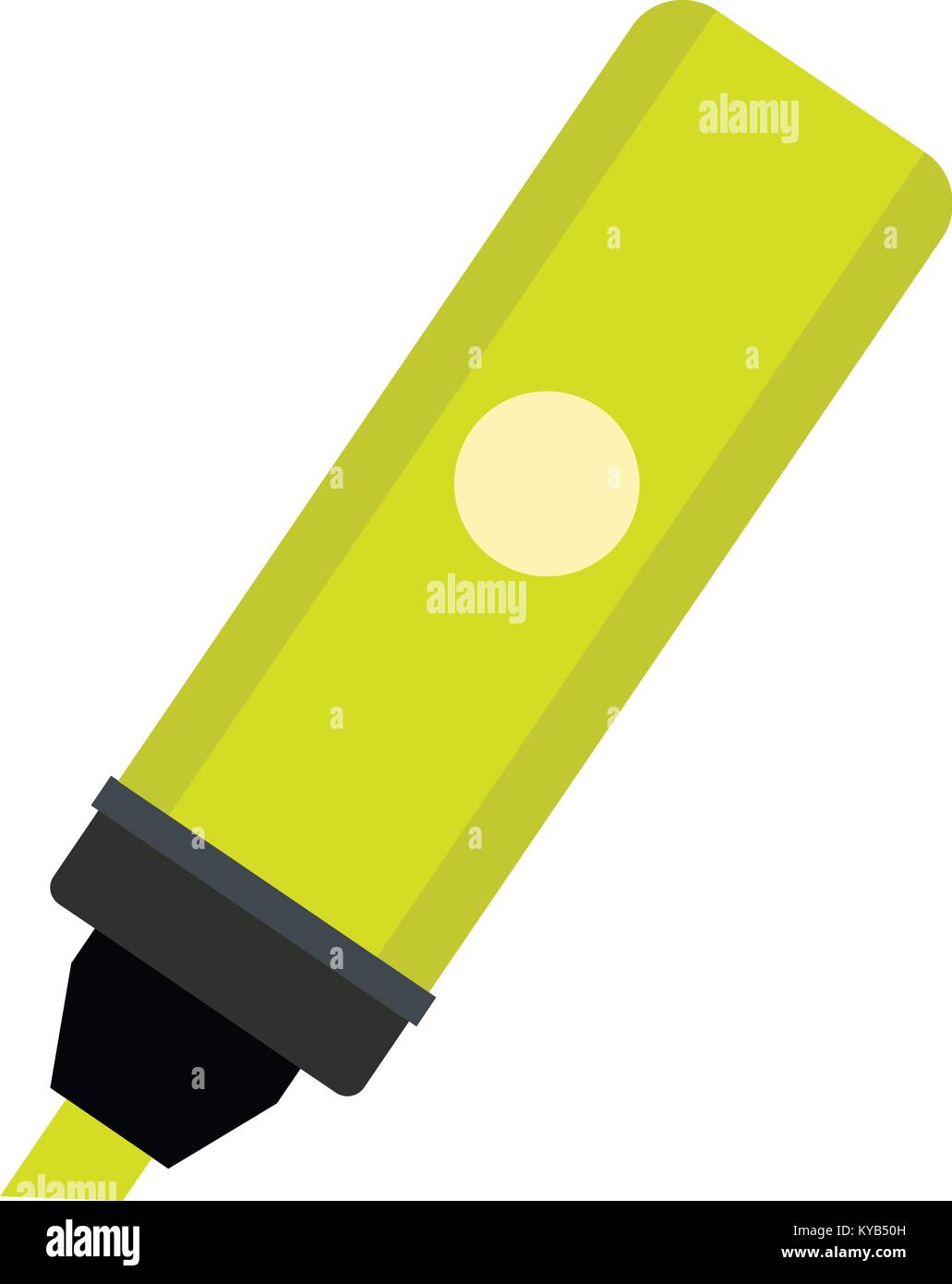 Highlighter icon flat isolated on white background vector illustration ...