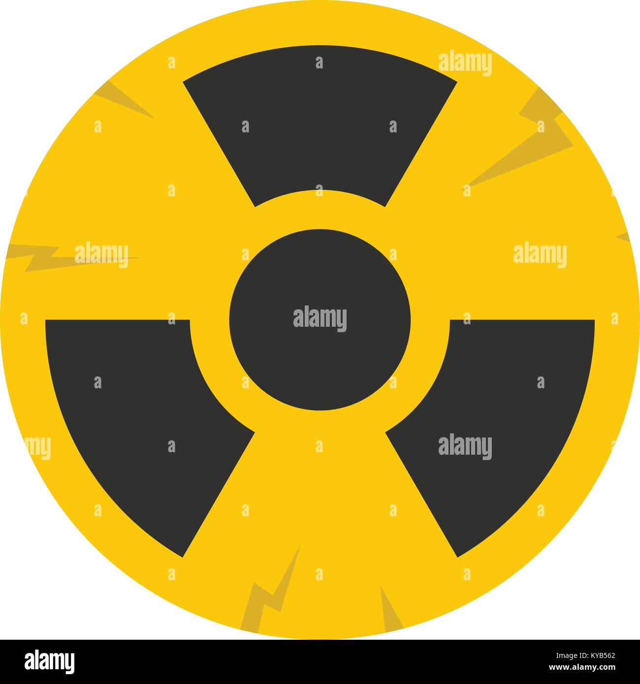 Nuclear sign icon isolated Stock Vector Image & Art - Alamy