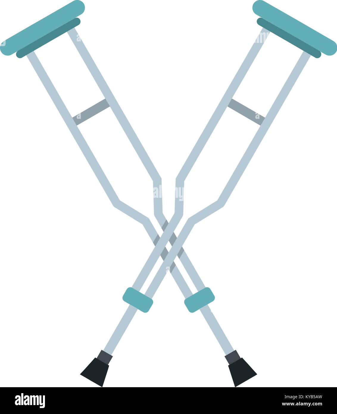 Crutches icon isolated Stock Vector Image & Art - Alamy