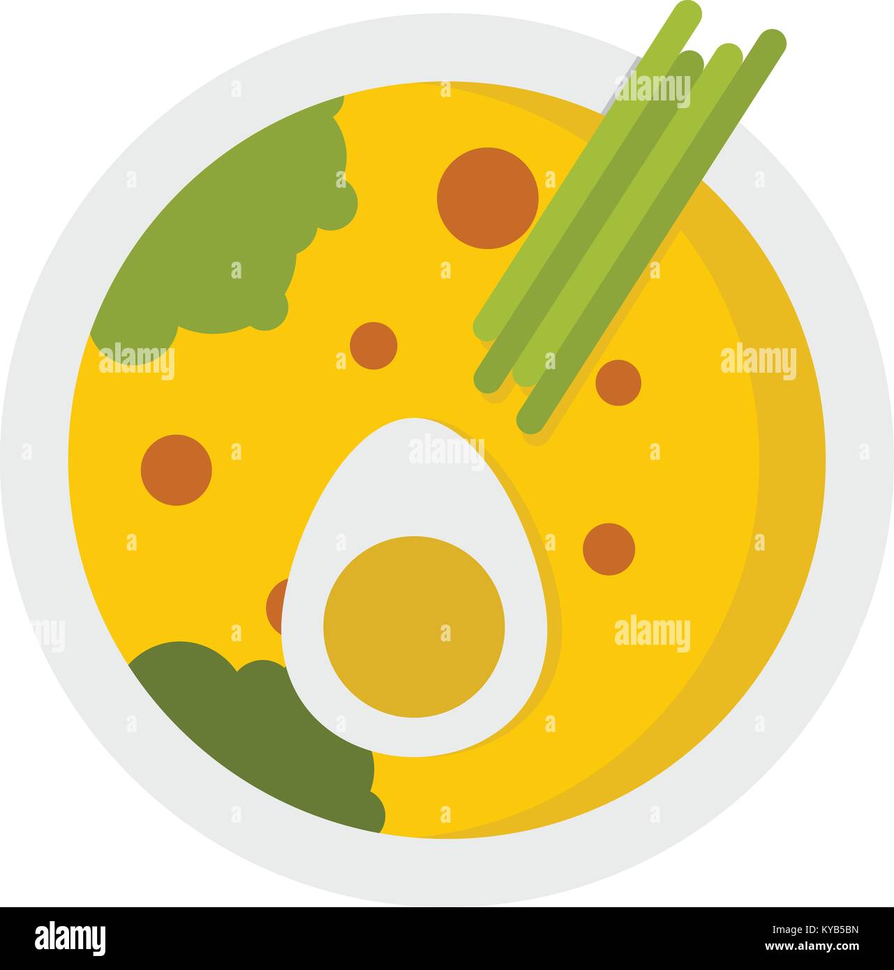 Miso soup in white Stock Vector Images - Alamy