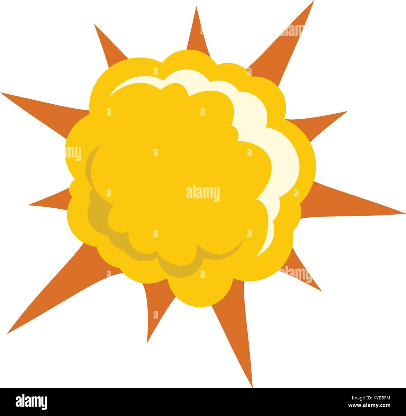Powerful explosion icon isolated Stock Vector Image & Art - Alamy