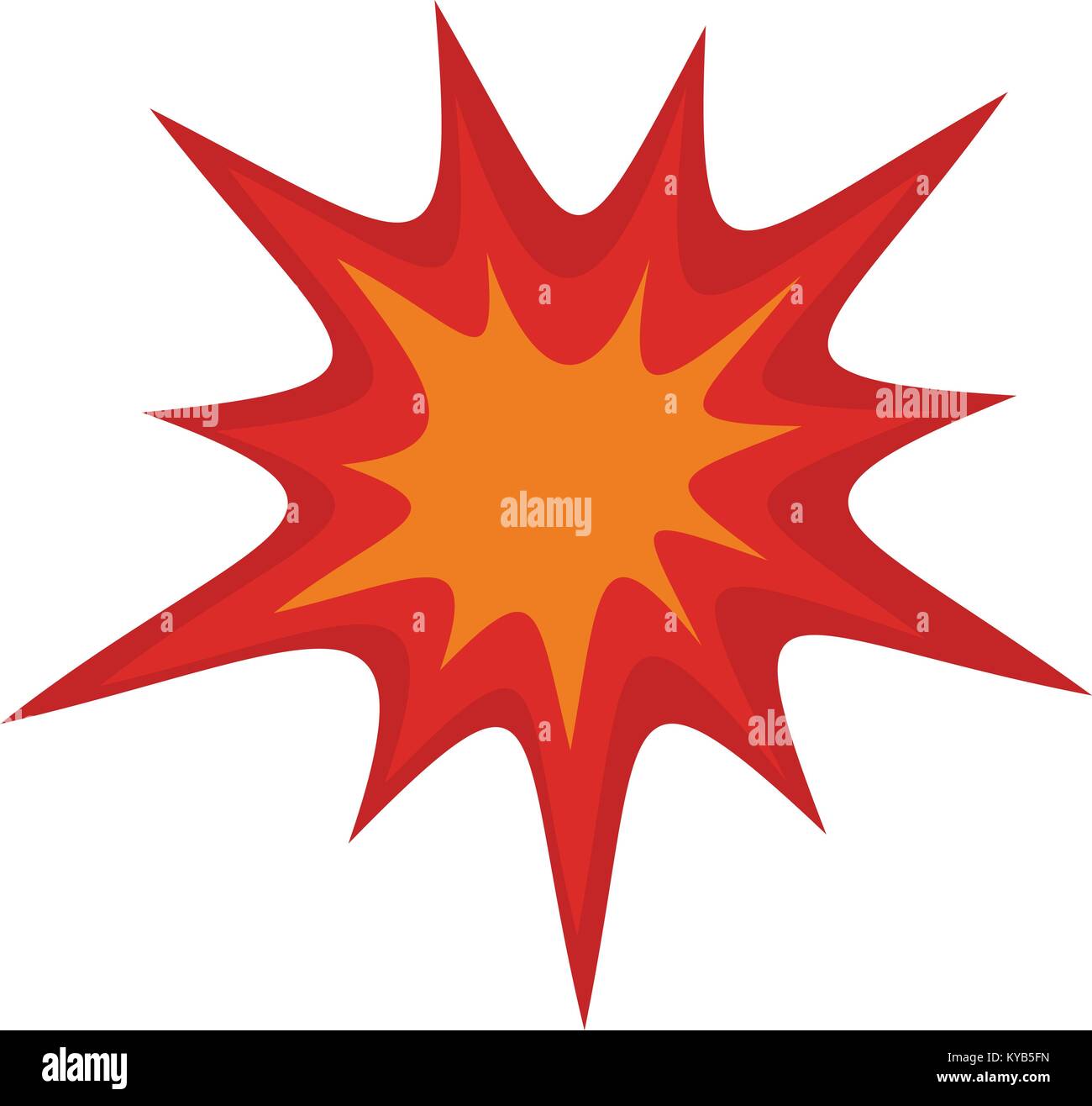 Heavy explosion icon isolated Stock Vector Image & Art - Alamy