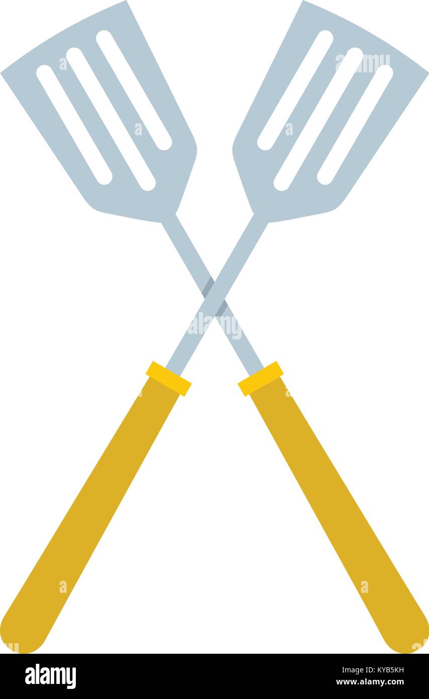 Two spatulas Stock Vector Images - Alamy