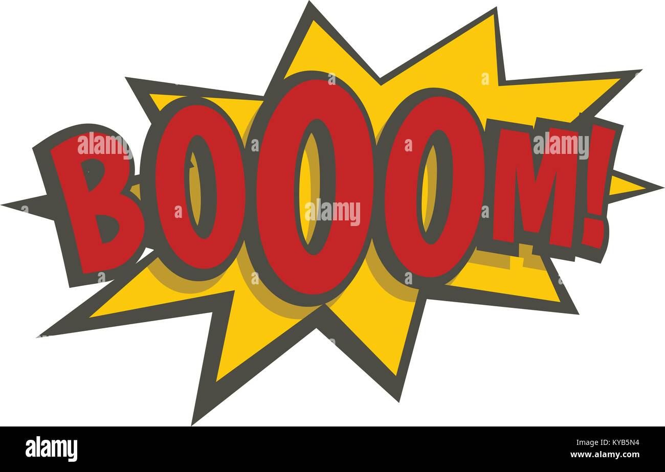 Boom, explosion icon isolated Stock Vector Image & Art - Alamy
