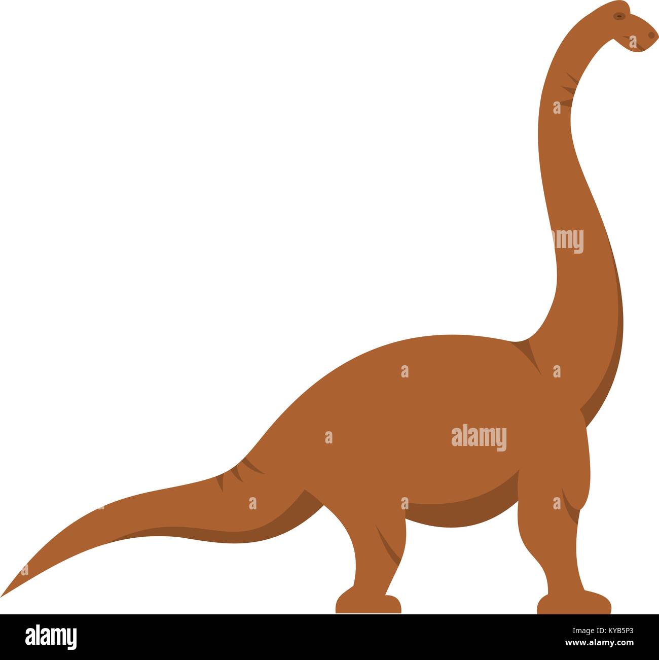 Brown brachiosaurus dinosaur icon isolated Stock Vector Image & Art - Alamy
