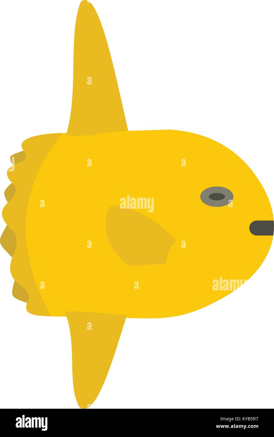 Small yellow fish icon isolated Stock Vector Image & Art - Alamy