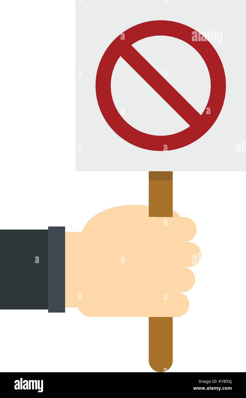 Hand holding stop sign icon isolated Stock Vector Image & Art - Alamy