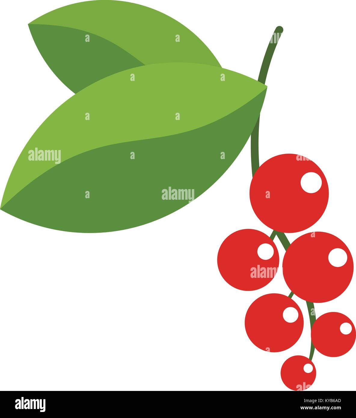 Red currant leaves bunch Stock Vector Images - Alamy