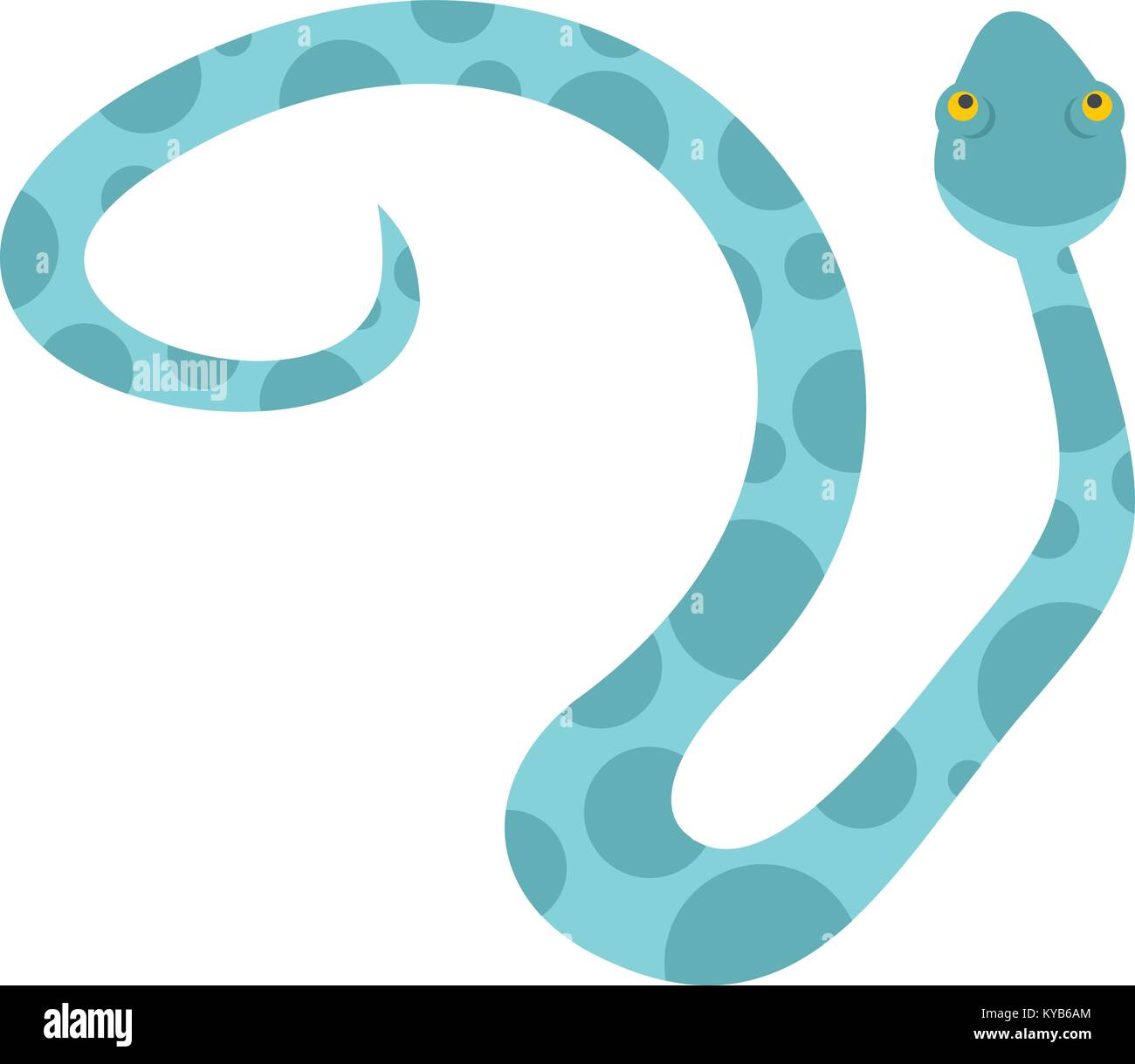 Light blue spotted snake icon isolated Stock Vector Image & Art - Alamy