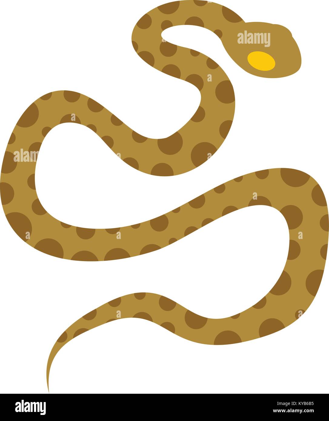 Brown spotted snake icon isolated Stock Vector Image & Art - Alamy