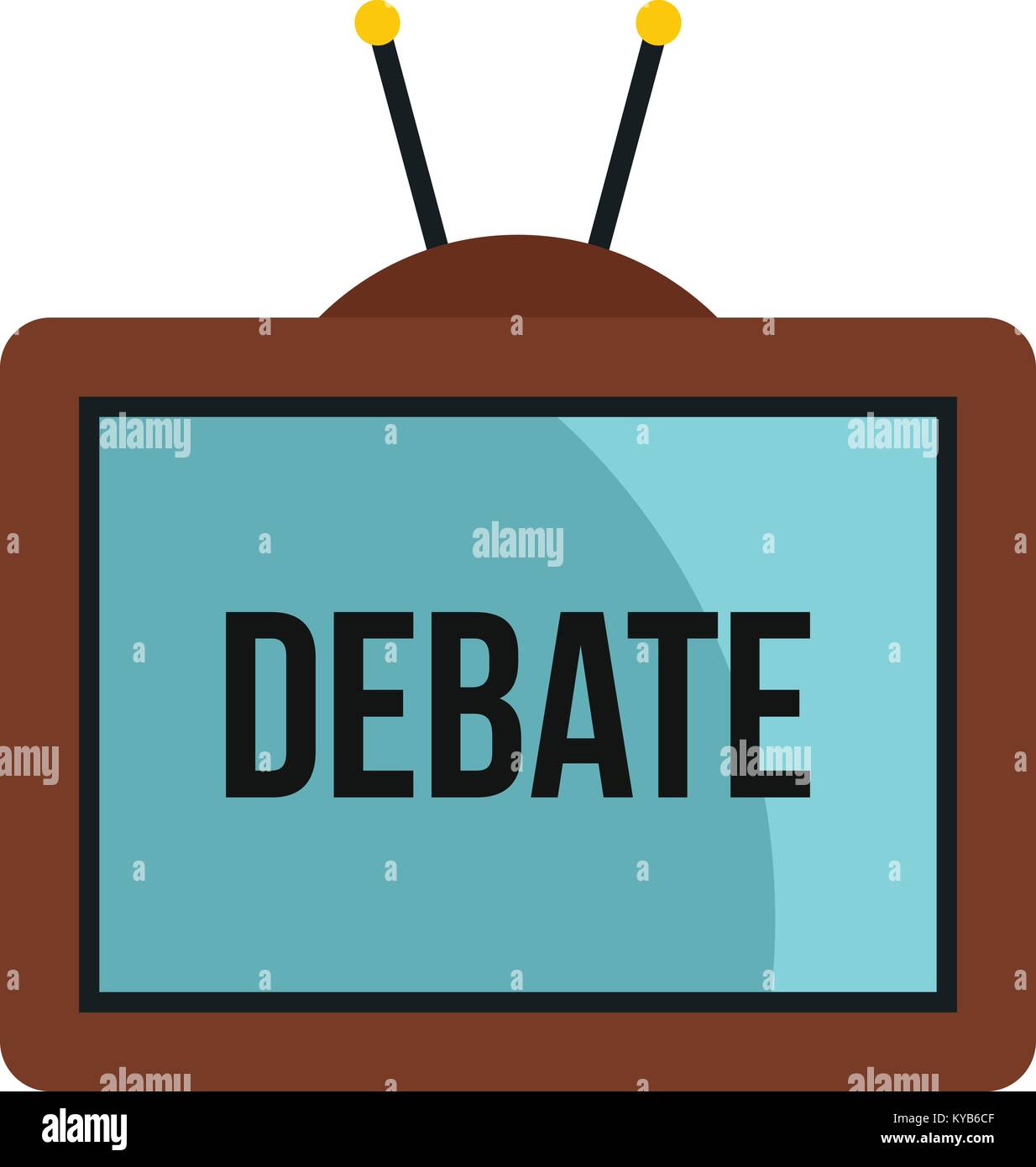 Debate tv screen Stock Vector Images - Alamy