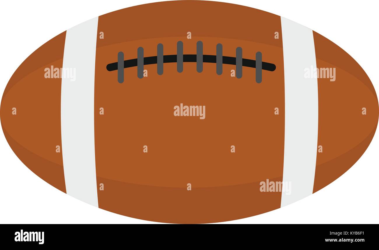 Brown leather rugby ball icon isolated Stock Vector Image & Art - Alamy