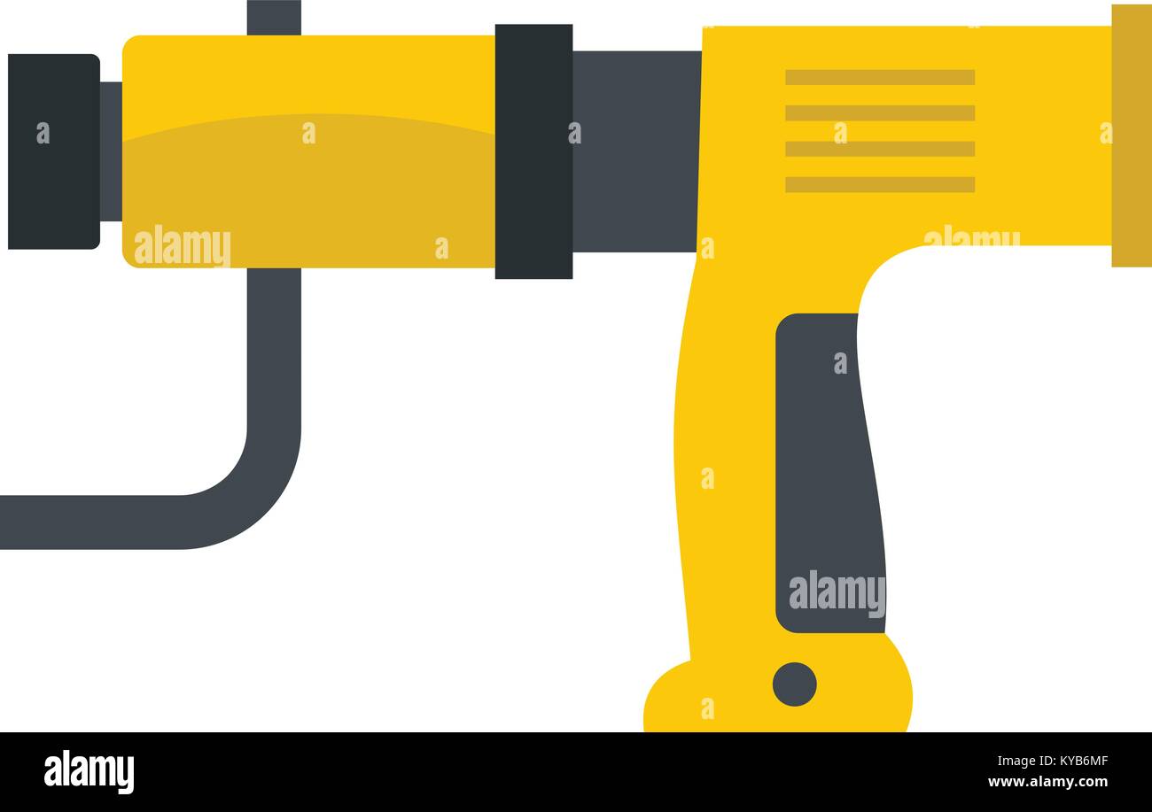 Yellow electric drill machine icon hi-res stock photography and images ...