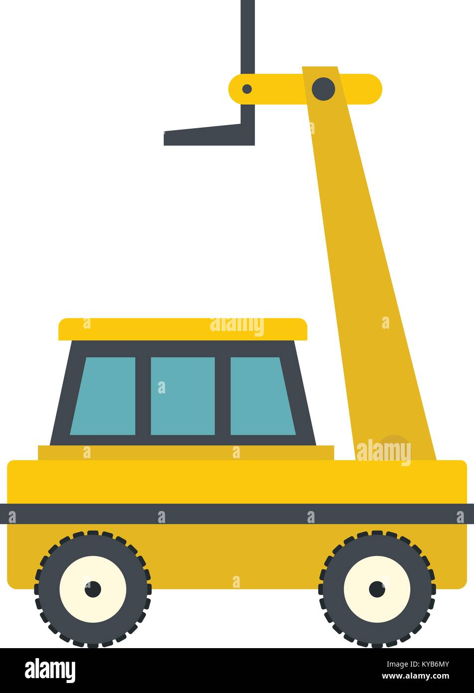 Cherry Picker Hoist Stock Vector Images - Alamy