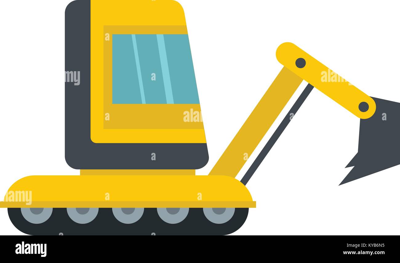Mini excavator digger Stock Vector Images - Alamy
