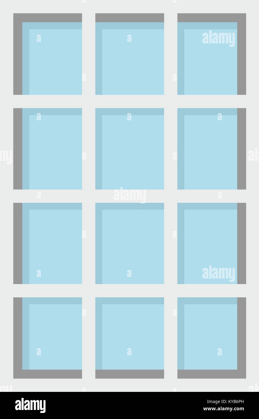 White latticed rectangle window icon isolated Stock Vector Image & Art ...