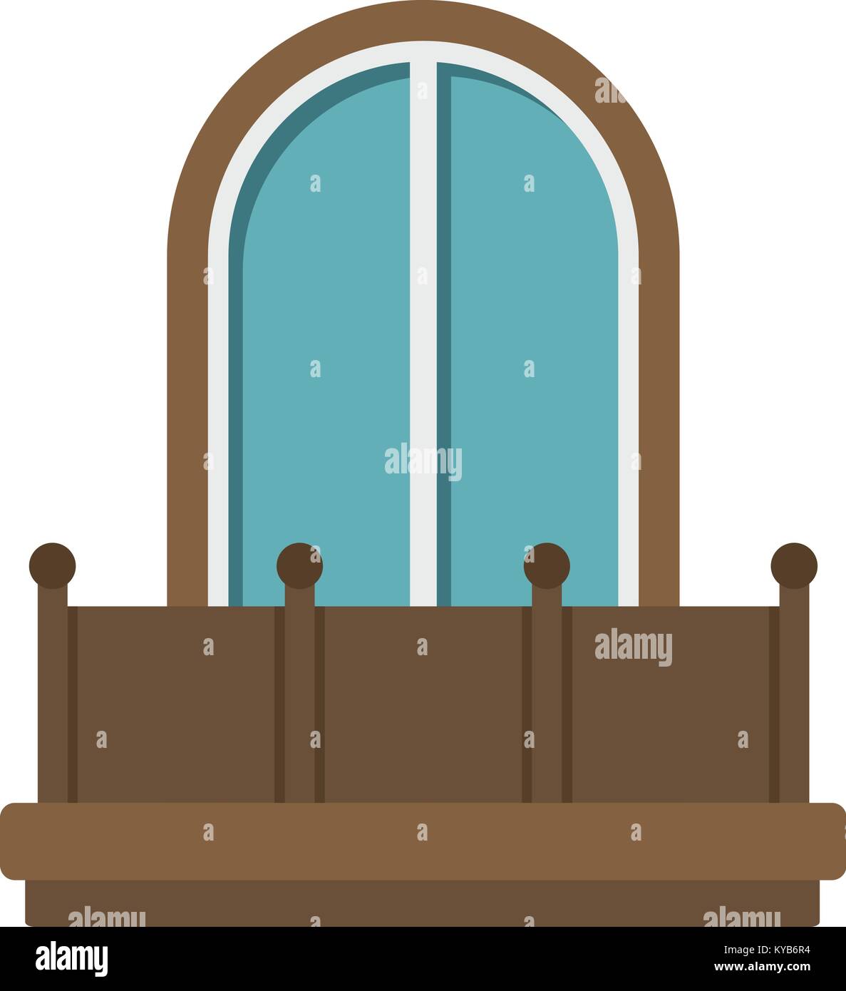 Rustic arched window Stock Vector Images - Alamy