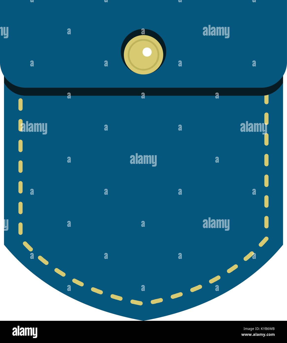 Empty jeans back pocket Stock Vector Images - Alamy