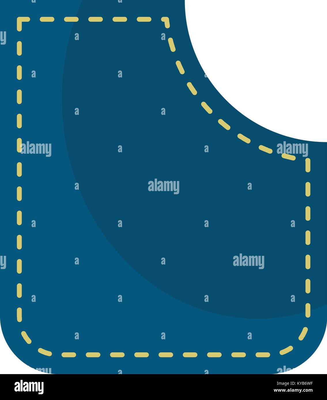 Blue pocket icon isolated Stock Vector Image & Art - Alamy