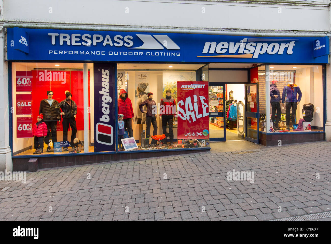Trespass & Nevisport store Kendal Stock Photo - Alamy